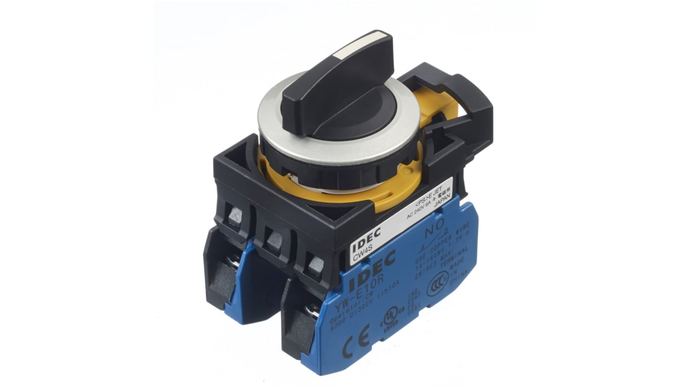CW4S-31E20 | Idec Spring Return Selector Switch - (DPST) 22mm Cutout ...