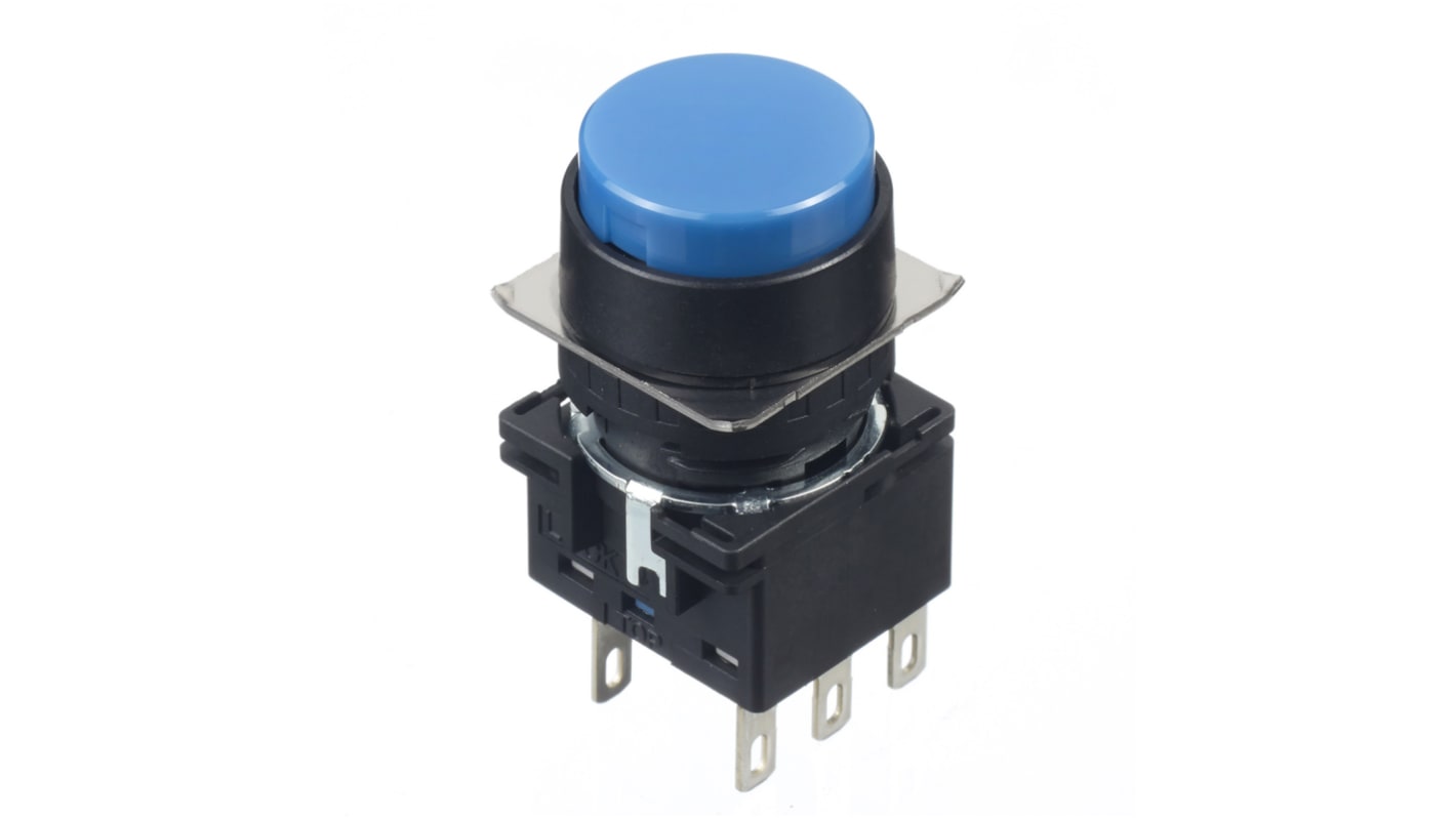 LB1B-M1T6S | Idec Blue Round Push Button Switch | RS