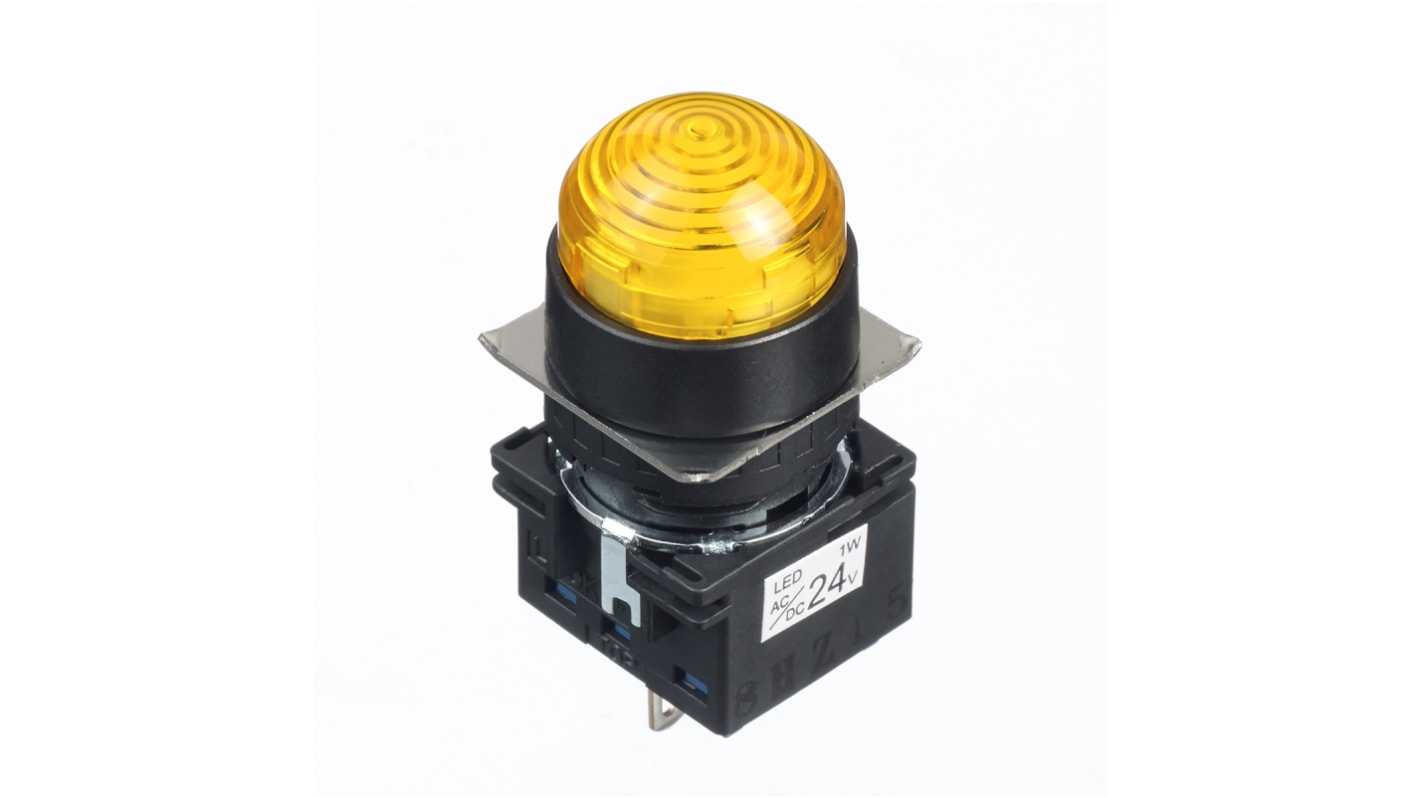 LB1P-2T04Y | Idec Yellow Round Push Button Switch | RS