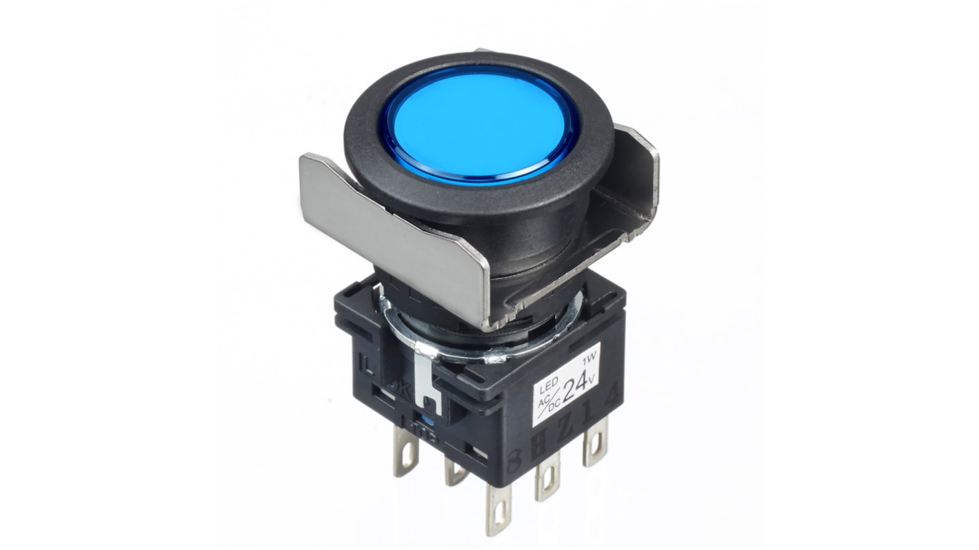 LB6L-M1T64S | Idec Blue Round Push Button Switch | RS