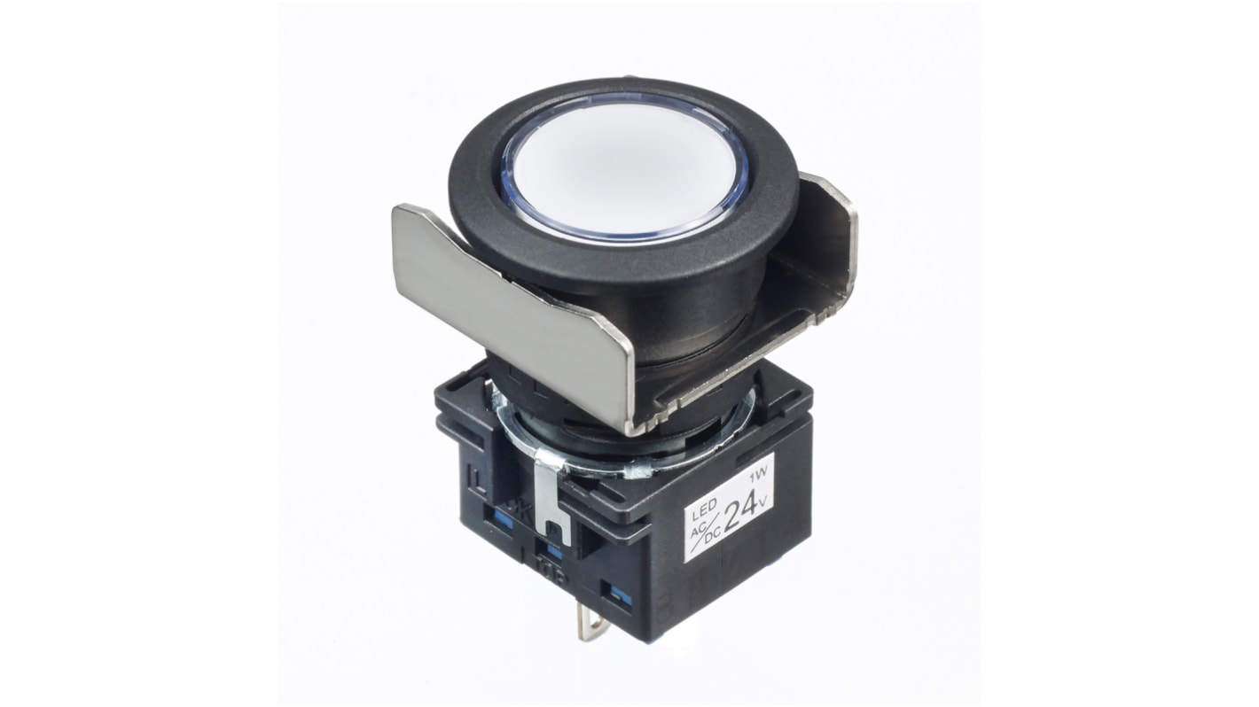 LB6P-1T04PW | Idec White Round Push Button Switch | RS