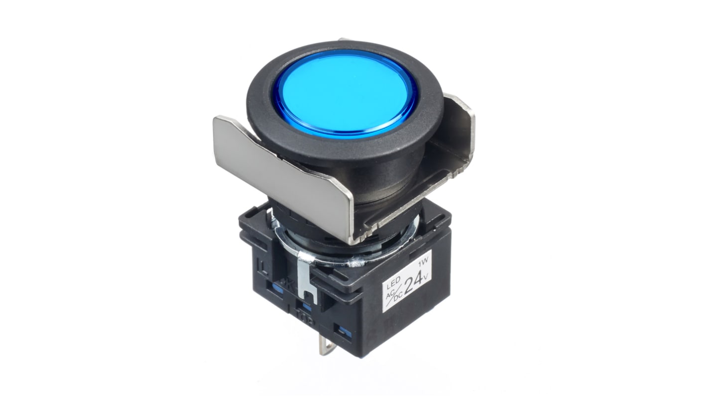 LB6P-1T04S | Idec Blue Round Push Button Switch | RS