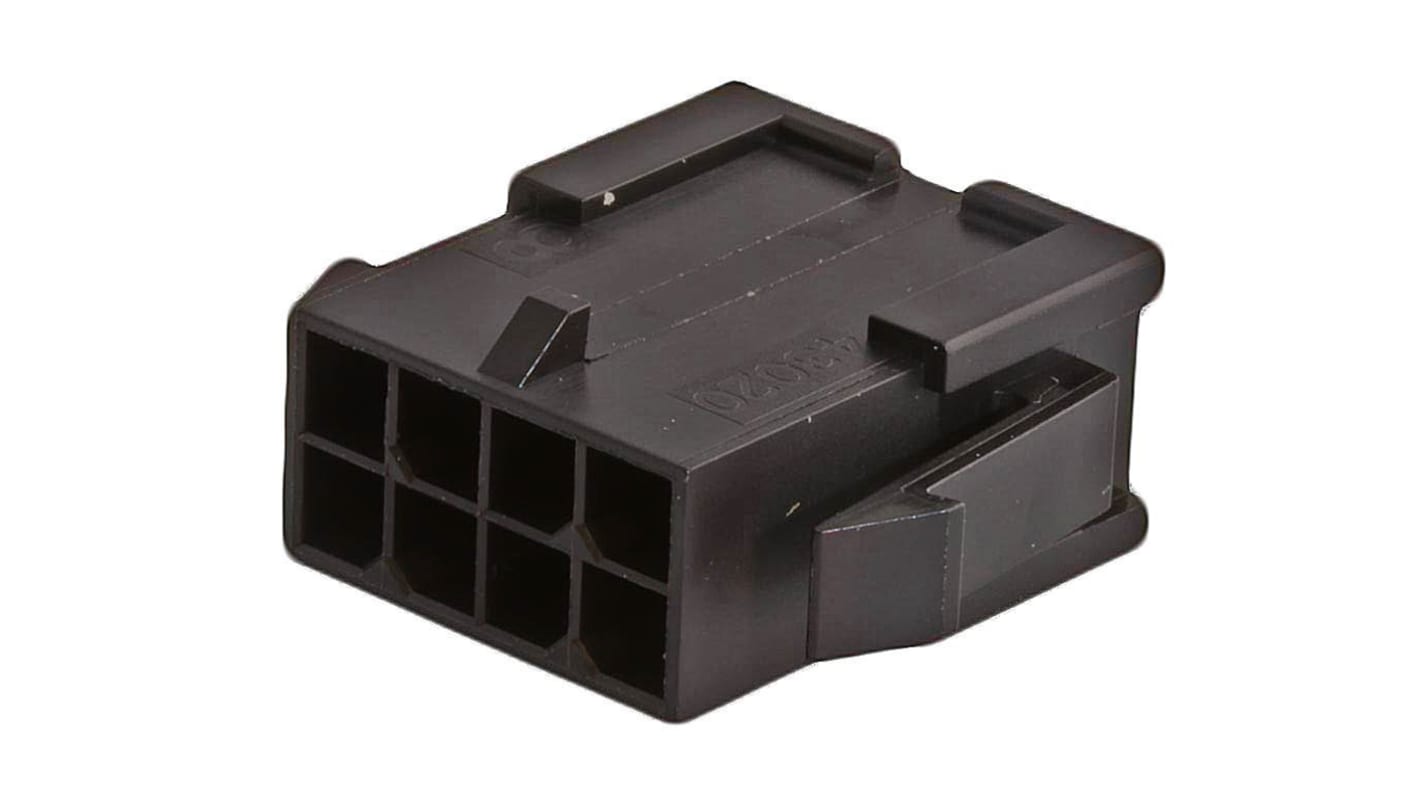 43020-0800 | Molex, Micro-Fit 3.0 Male Connector Housing, 3mm Pitch, 8 Way, 2 Row | RS
