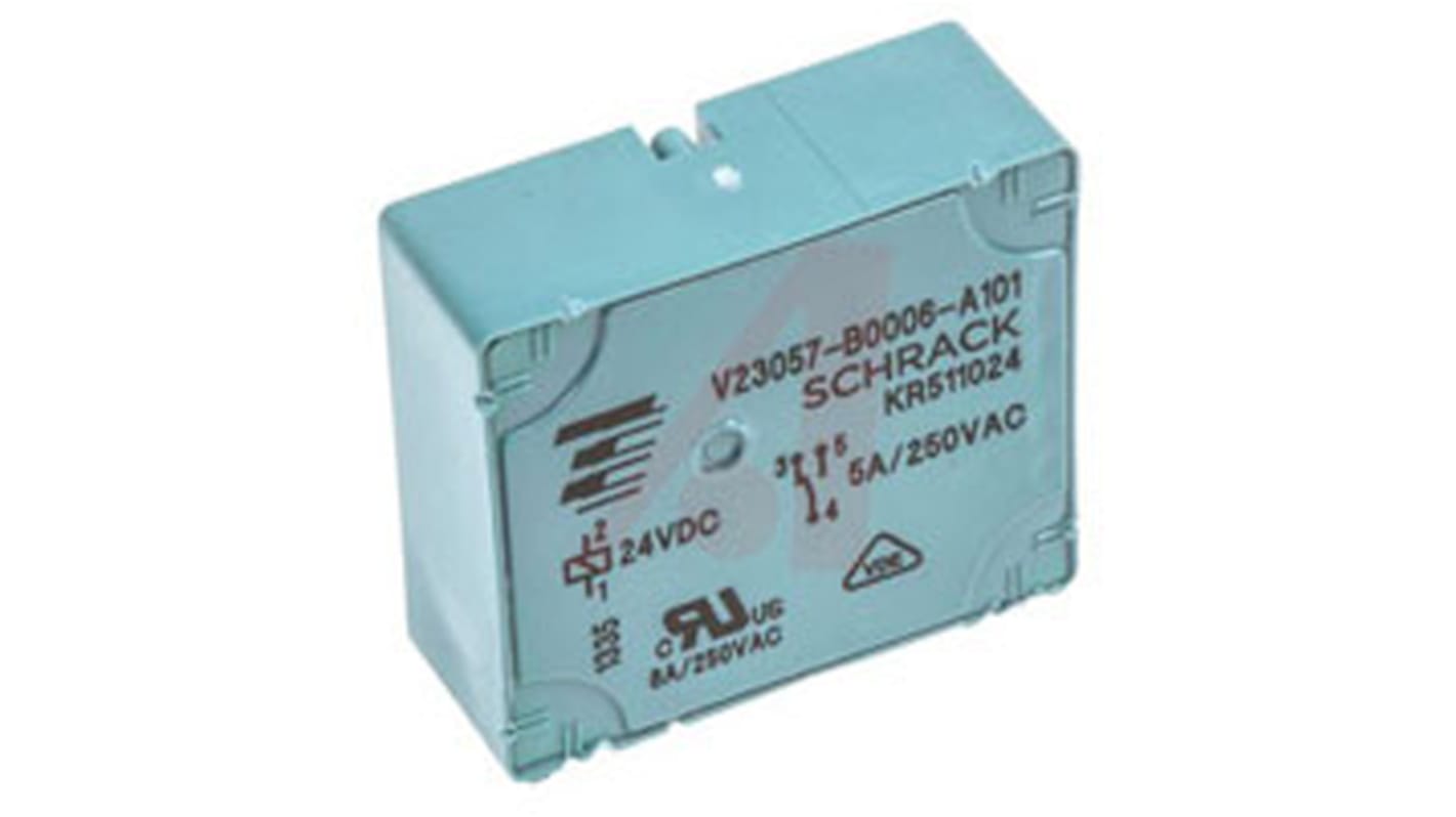 V23057B13A101 | TE Connectivity PCB Mount Power Relay, 48V dc Coil, 5A ...