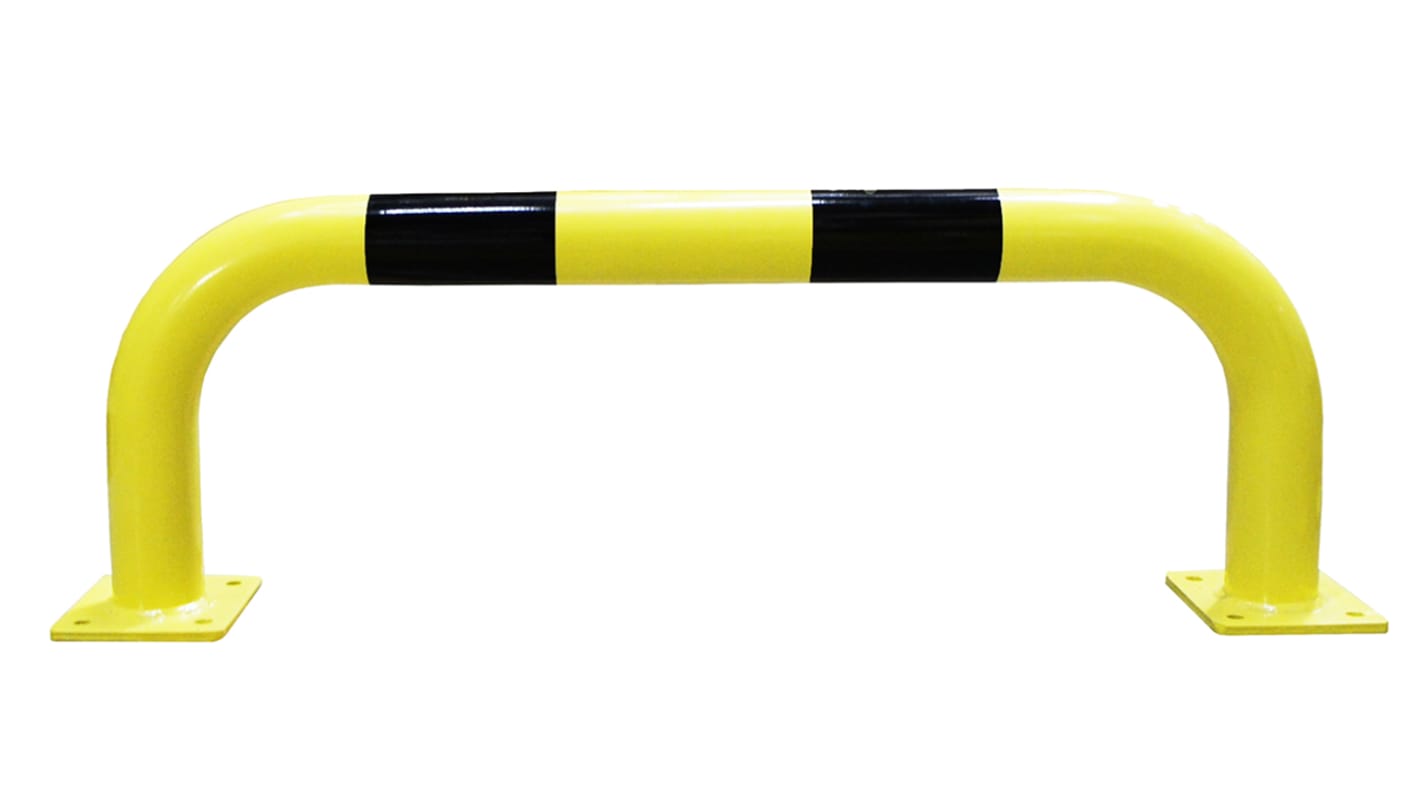 RS PRO Black & Yellow Steel Protection Barrier | RS