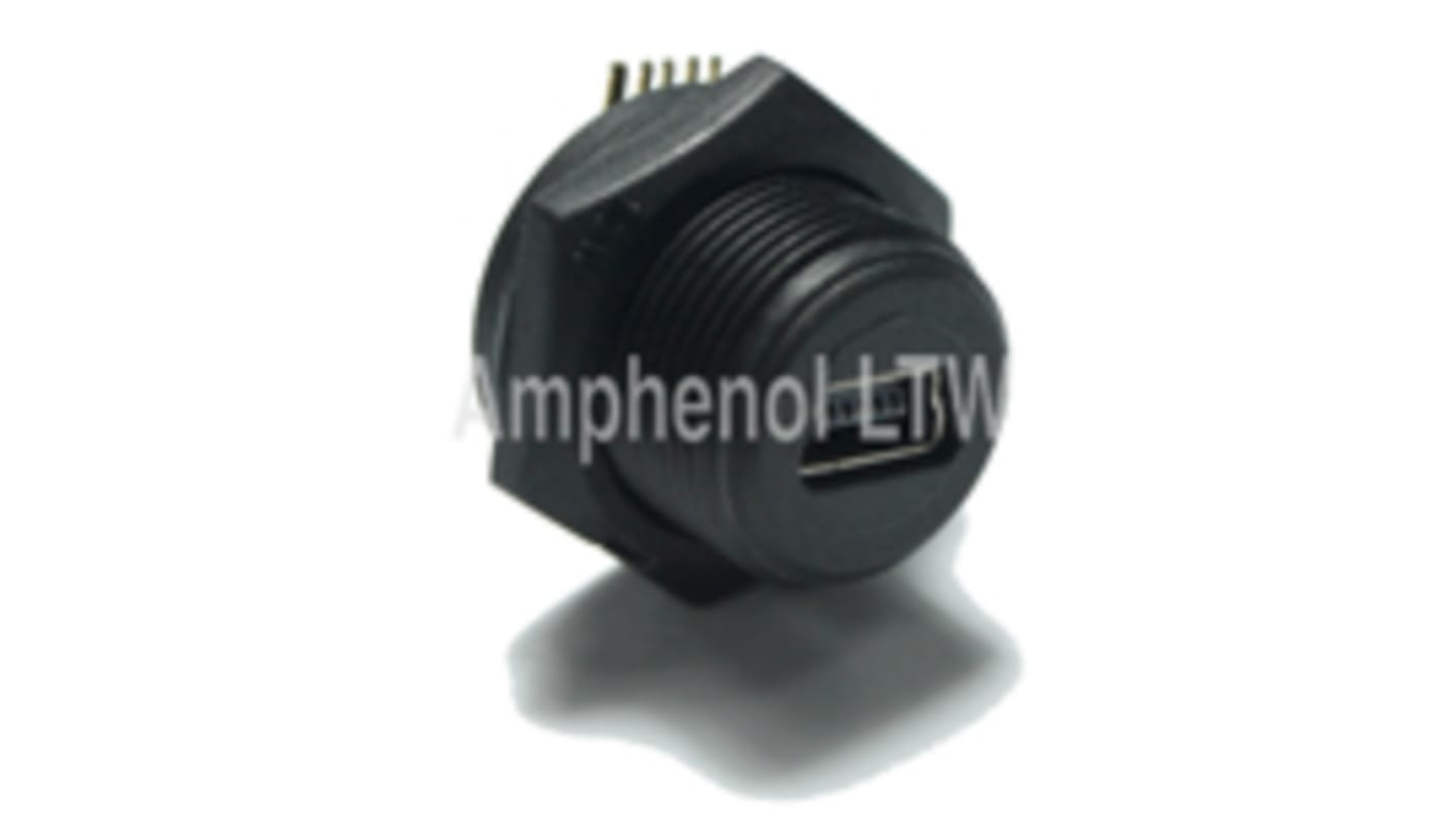 NUB-20PMFR-SC7001 | Amphenol Industrial Right Angle, Panel Mount Type B ...