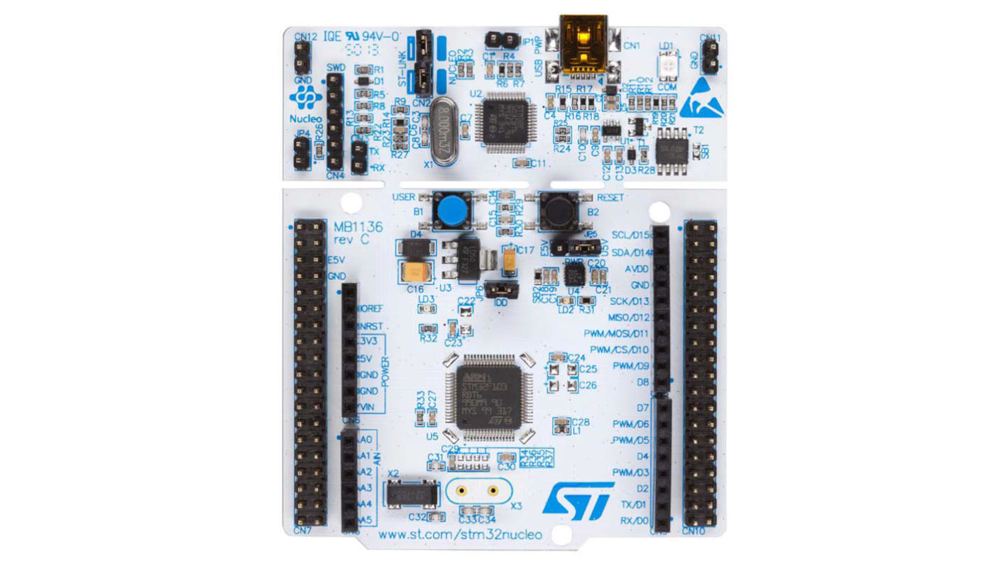 STMicroelectronics STM32 Nucleo-64 MCU Development Board NUCLEO-L010RB | RS