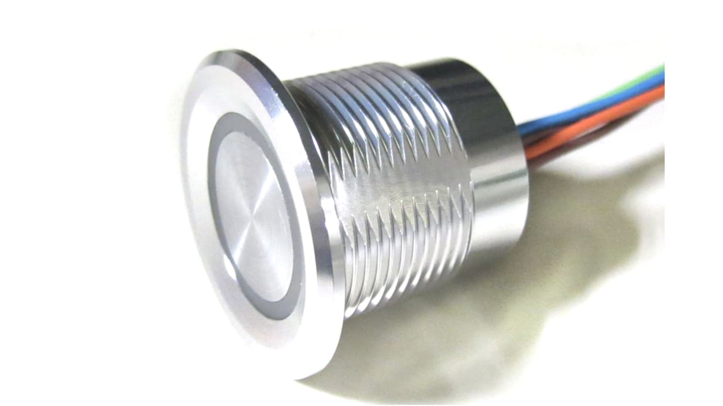RS PRO Illuminated Piezo Switch, Momentary, IP68 | RS