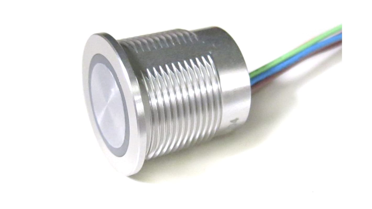 RS PRO Illuminated Piezo Switch, Momentary, IP68 | RS