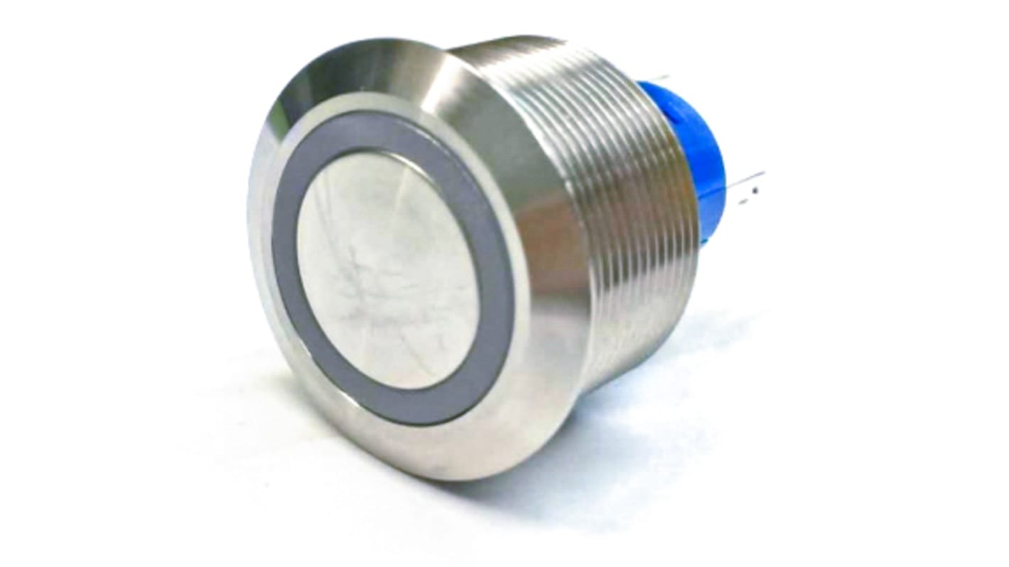 RS PRO Illuminated Push Button Switch, Momentary, Panel Mount, 25.2mm ...