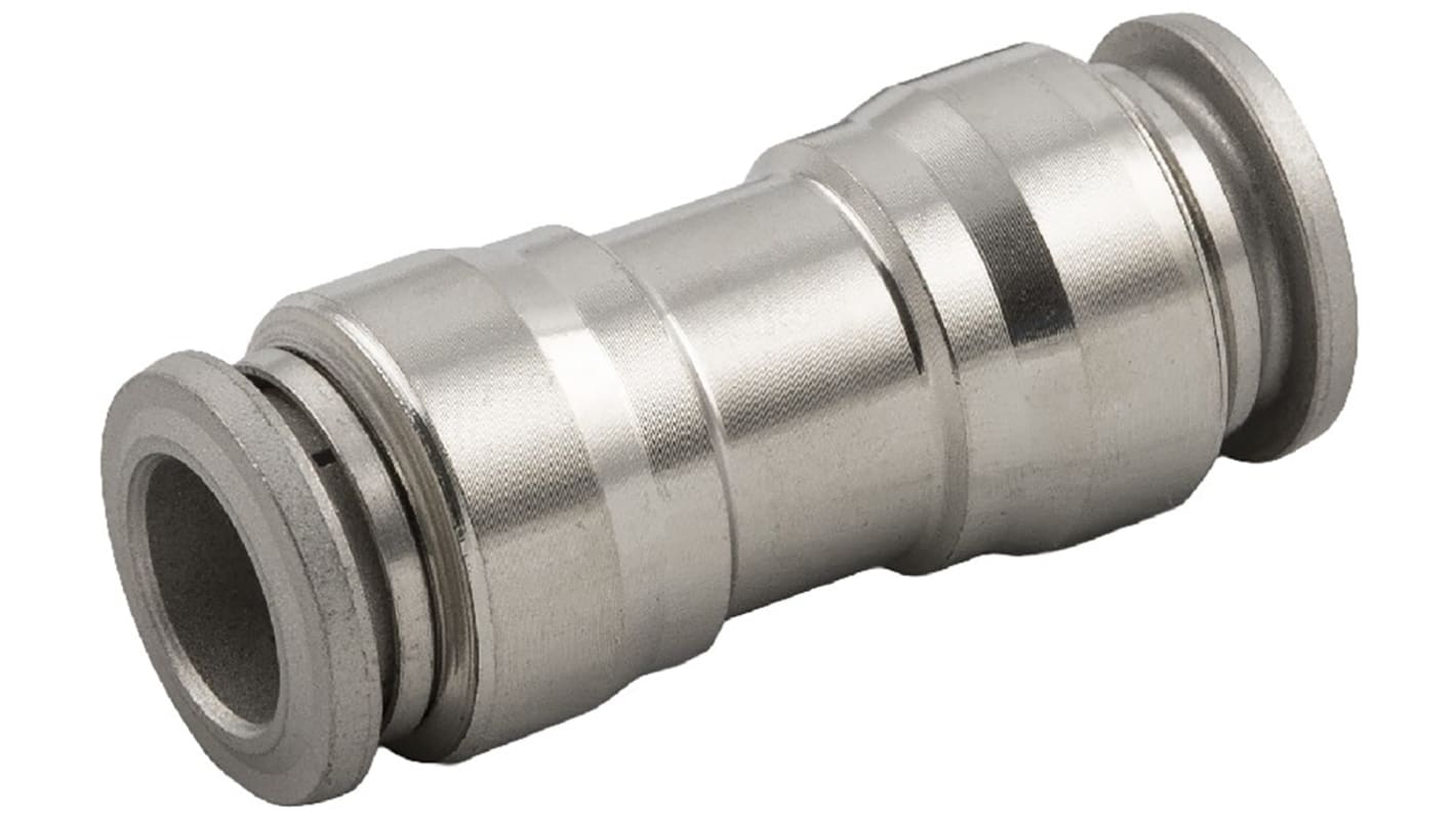 RS PRO Push-in Fitting, Push In 8 mm to Push In 8 mm, Tube-to-Tube ...