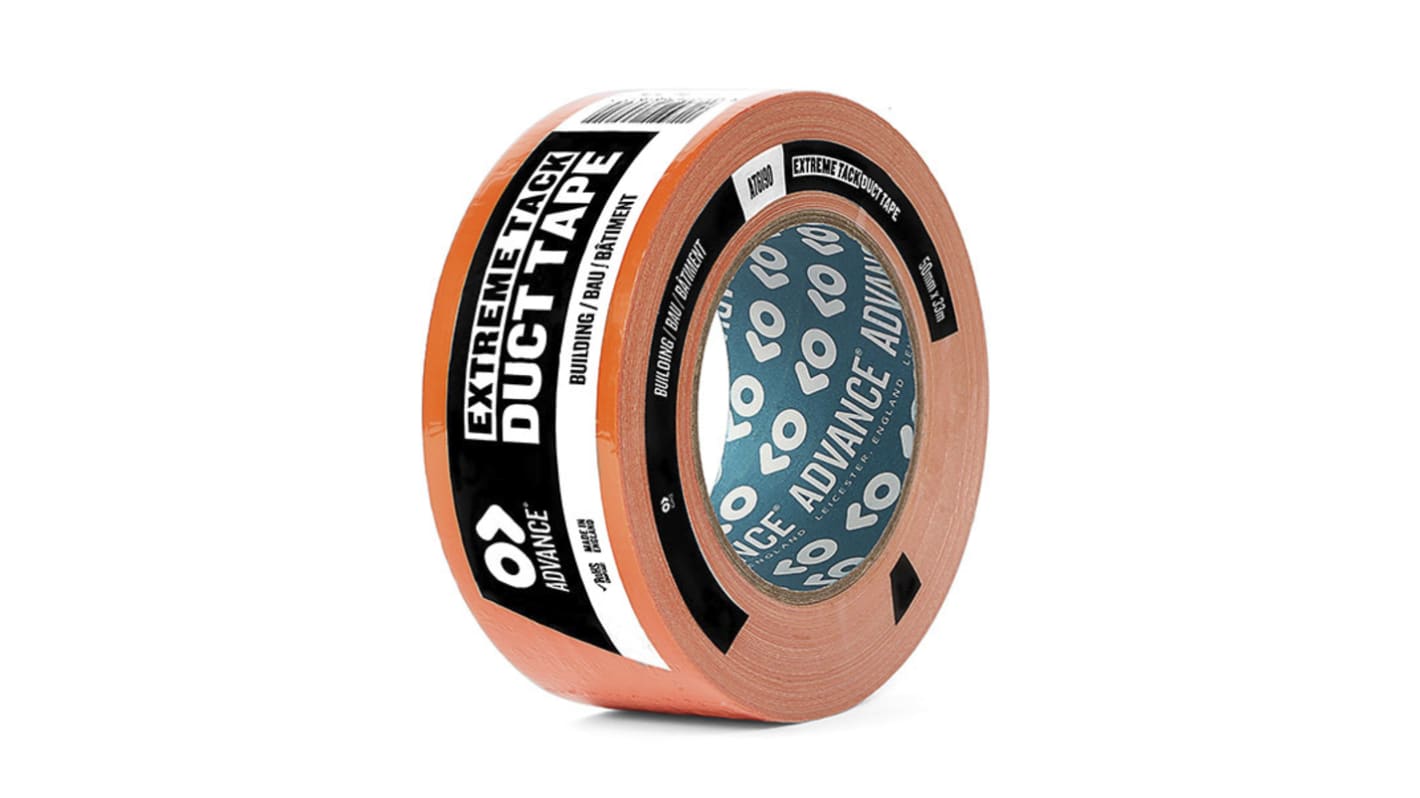Advance Tapes Advance AT6190 Cloth Tape, 33m x 50mm, Orange, Gloss ...