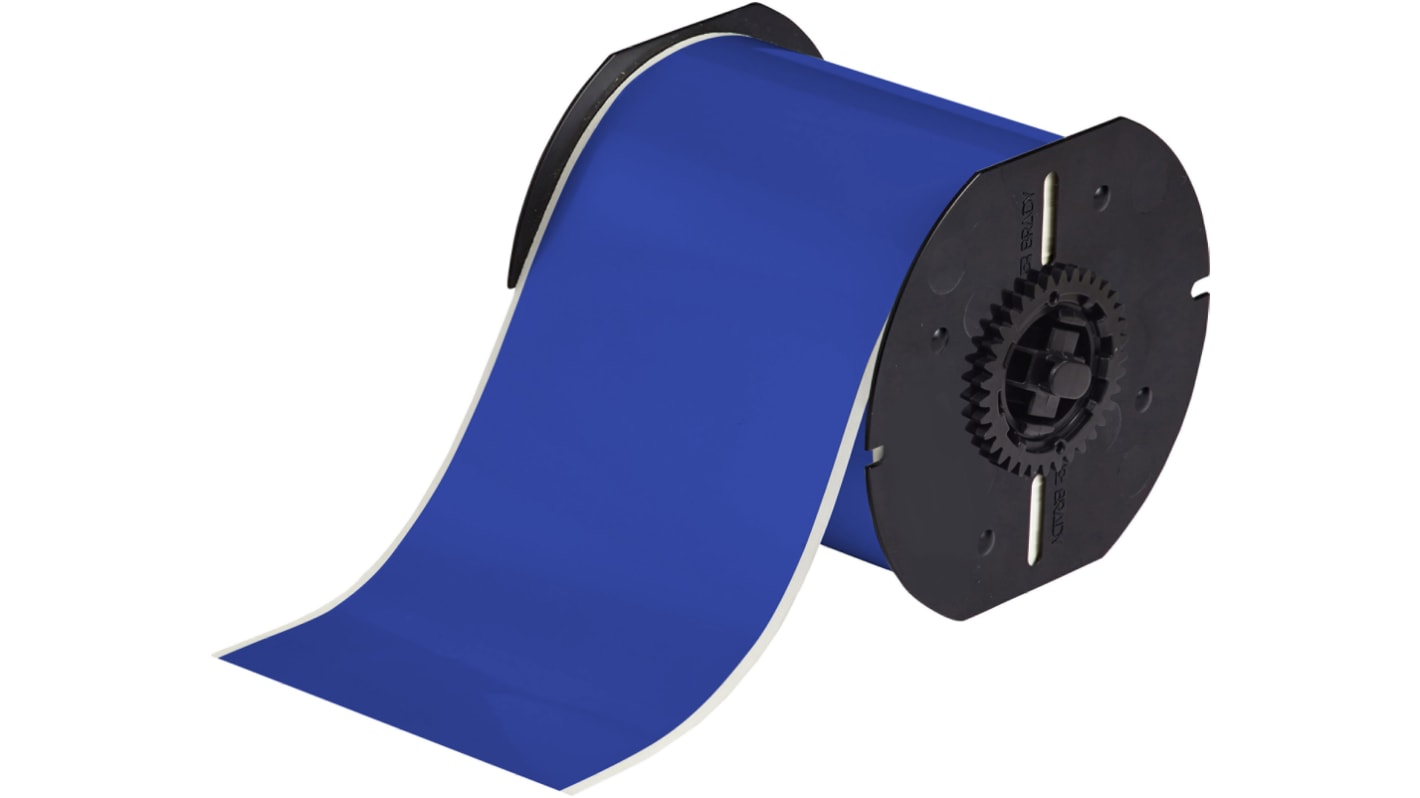 B30C-4000-7569-BL | Brady B-7569 Vinyl Blue Label Roll, 101mm Width, 1 ...