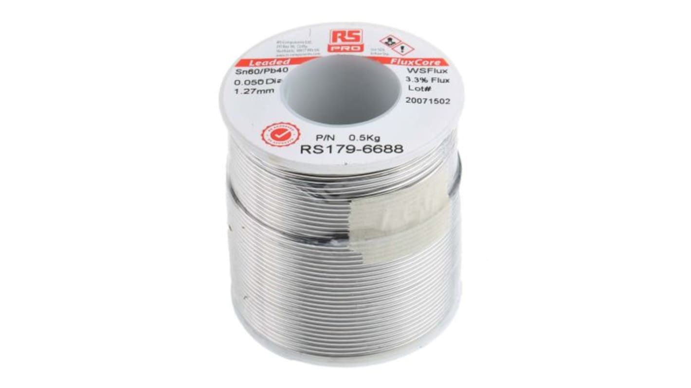 RS PRO Wire, 1.27mm Lead solder, 183°C Melting Point | RS