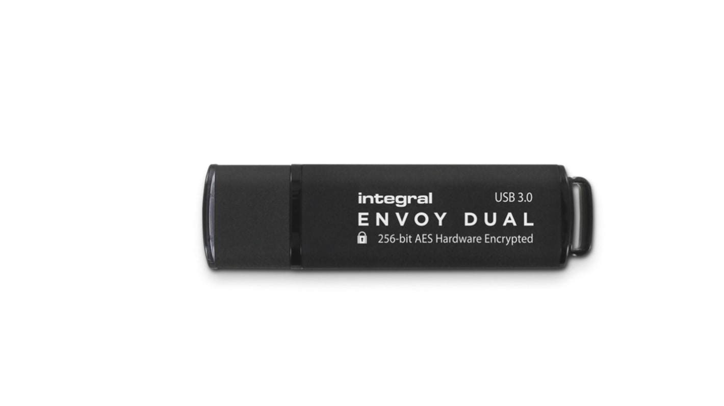INFD128GENVDL3.0-197 | Integral Memory Crypto Envoy Dual 128 GB USB 3.0 ...