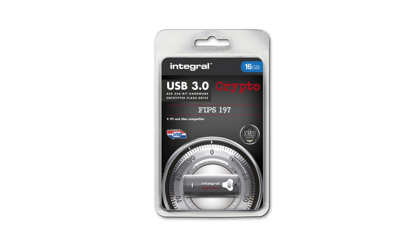 INFD16GCRY3.0197 | Integral Memory Crypto 16 GB USB 3.0 Hardware ...