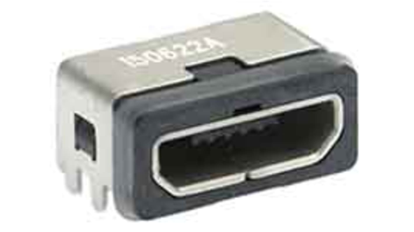 204926-1103 | Molex Right Angle, SMT, Socket Type Micro B 2.0 IP67 USB ...