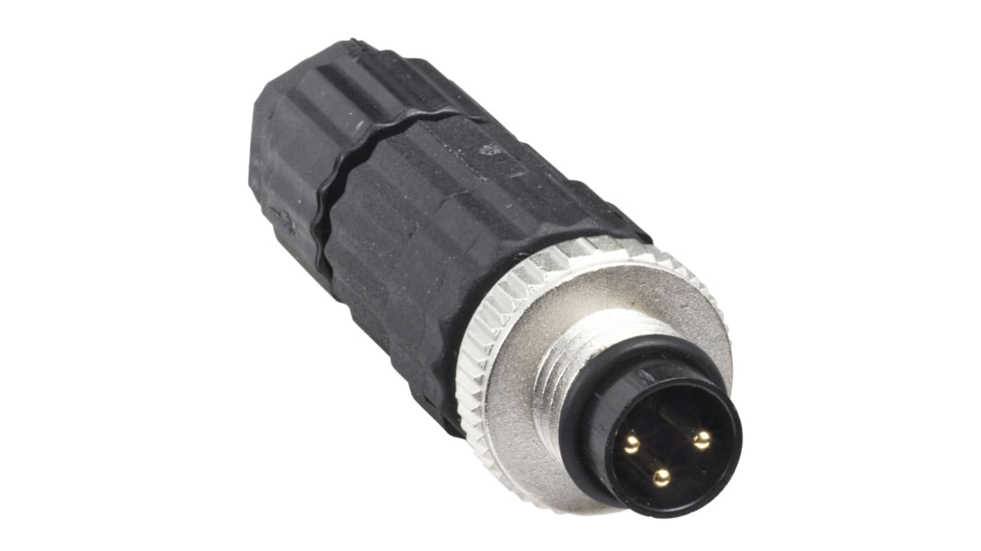 XZCC8MDM30V | Telemecanique Sensors Circular Connector, 3 Contacts ...