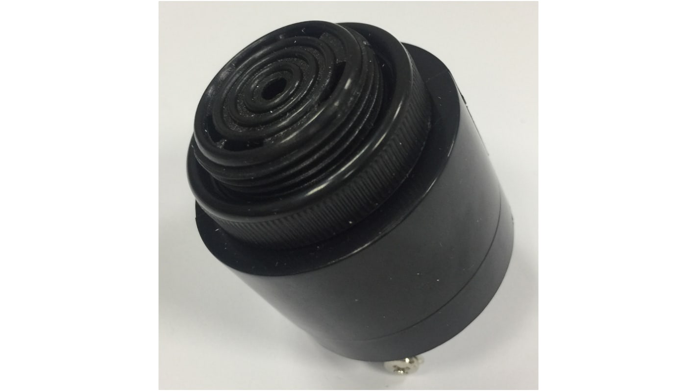 RS PRO 81dB Fast Pulse Piezo Buzzer, 42.5 (Dia.) x 42mm, 60V ac/dc Min ...