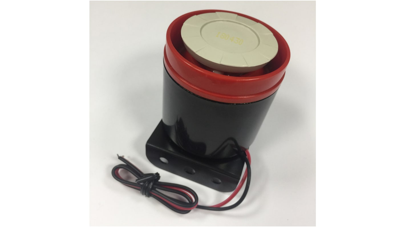 RS PRO 95dB Sine Wave Piezo Buzzer, 54.5 (Dia.) x 23mm, 150V Max | RS