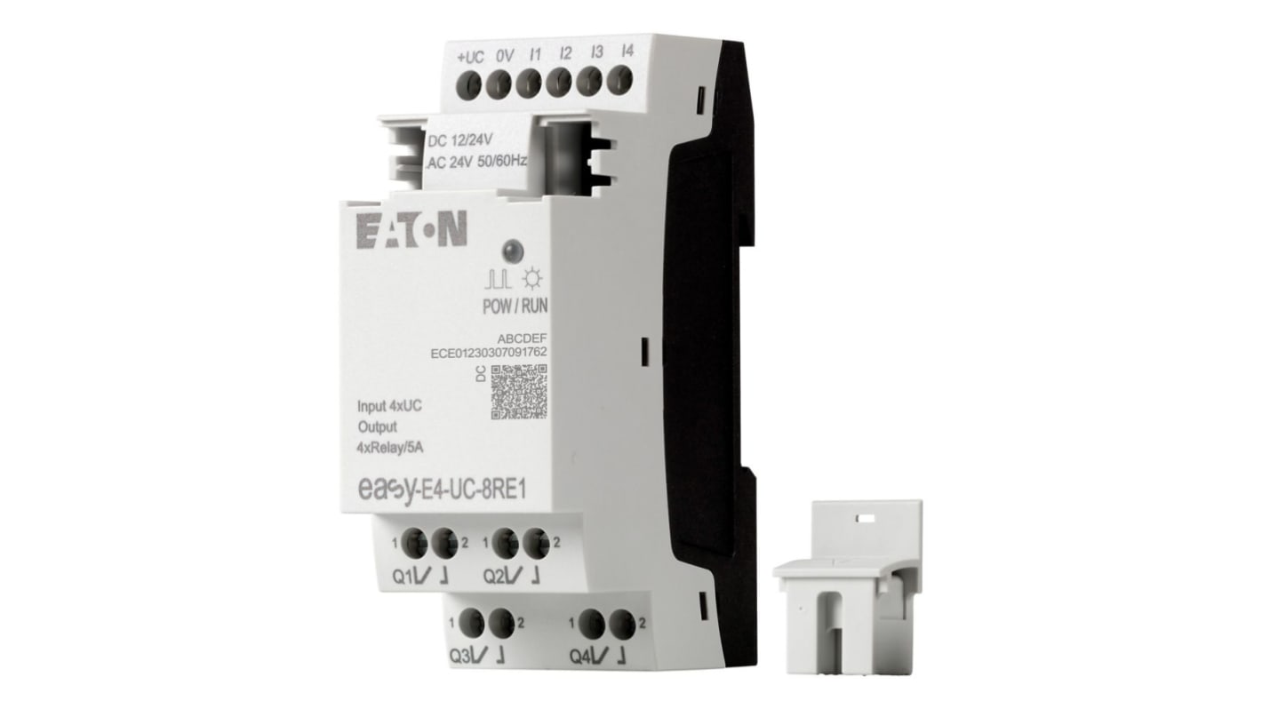 197217 EASY-E4-UC-8RE1 | Eaton EasyE4 Series Logic Module, 12 V dc, 24 ...