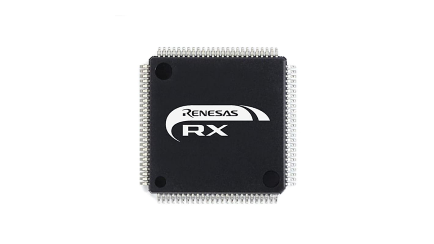 Renesas Electronics R5F566TEBDFP#30, 32bit RXv3 Microcontroller, RX66T ...