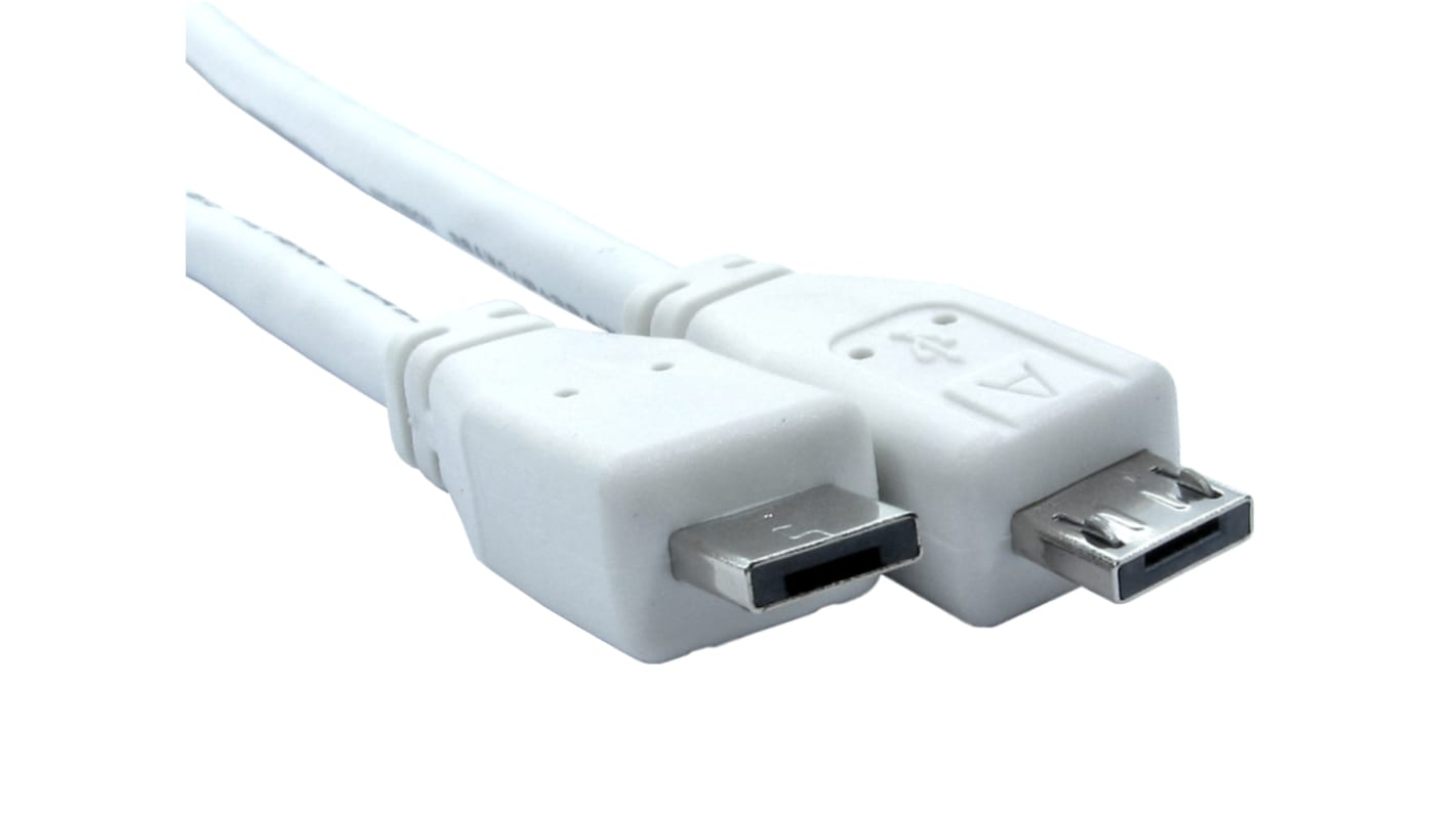 RS PRO USB 2.0 Cable, Male Micro USB A to Male Micro USB B Cable, 2m | RS