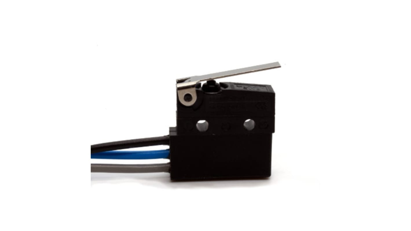 SW2-06S1-02L0-EA001-Z | Zippy Snap Micro Switch, Pre-wired Terminal, 6 A, SP-CO, IP67 | RS