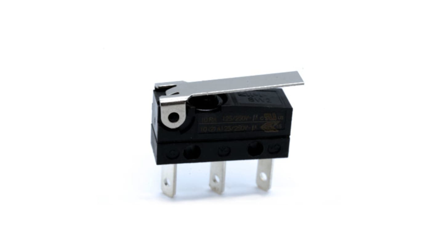 SW2-10H1-02B0-Z | Zippy Snap Micro Switch, Solder Terminal, 10 A, SP-CO ...