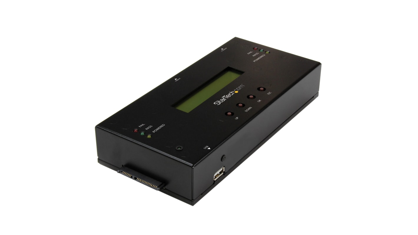 SATSASDUPE11 | StarTech.com USB Type A, DB-9 Hard Drive Docking Station ...