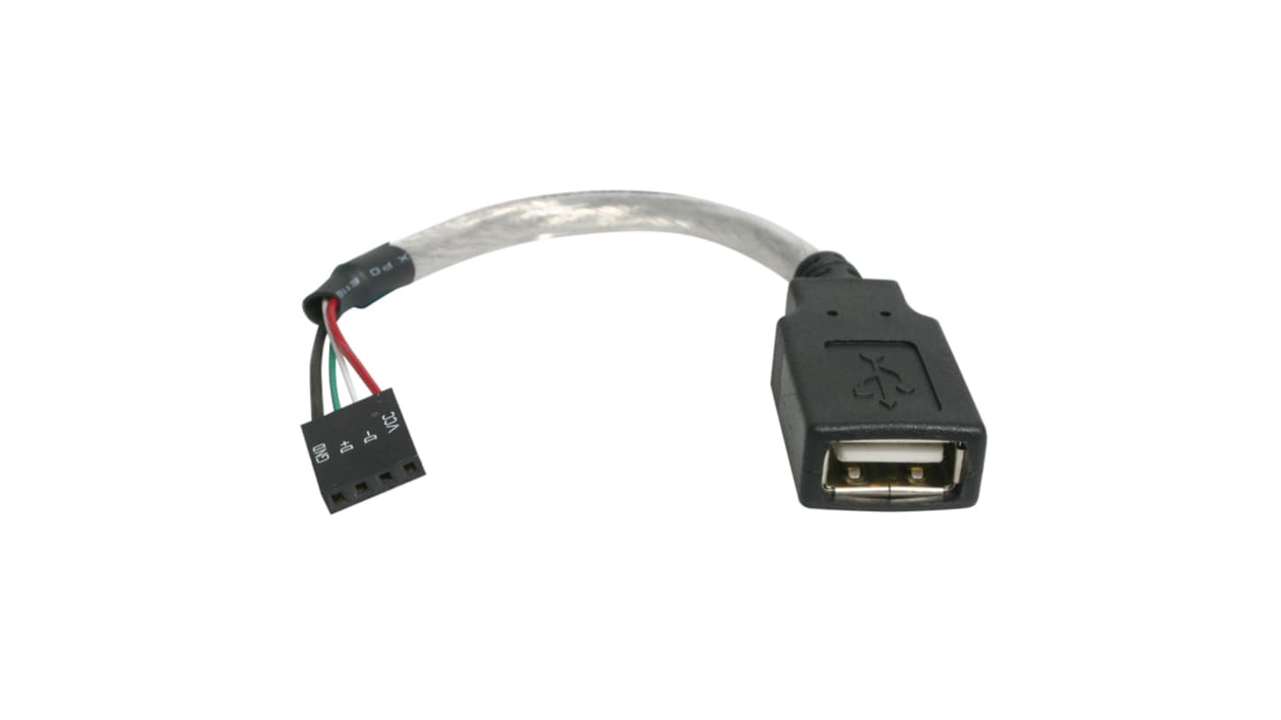 USBMBADAPT | StarTech.com USB 2.0 Cable, Female 4 Pin IDC to Female USB ...