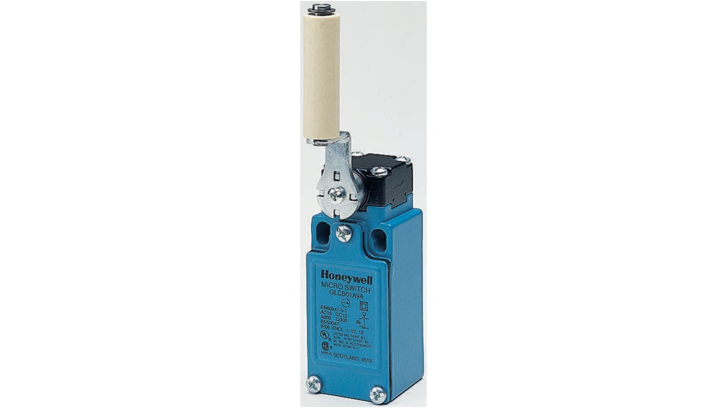 GLCB06A9A | Honeywell GLC Series Limit Switch, 2NC, IP66, DPST 2NC, Die Cast Zinc Housing, 300V ...