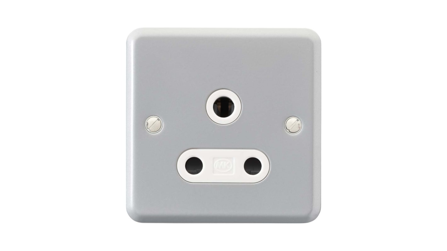 K843ALM | MK Electric 1 Gang Electrical Socket, 15A | RS