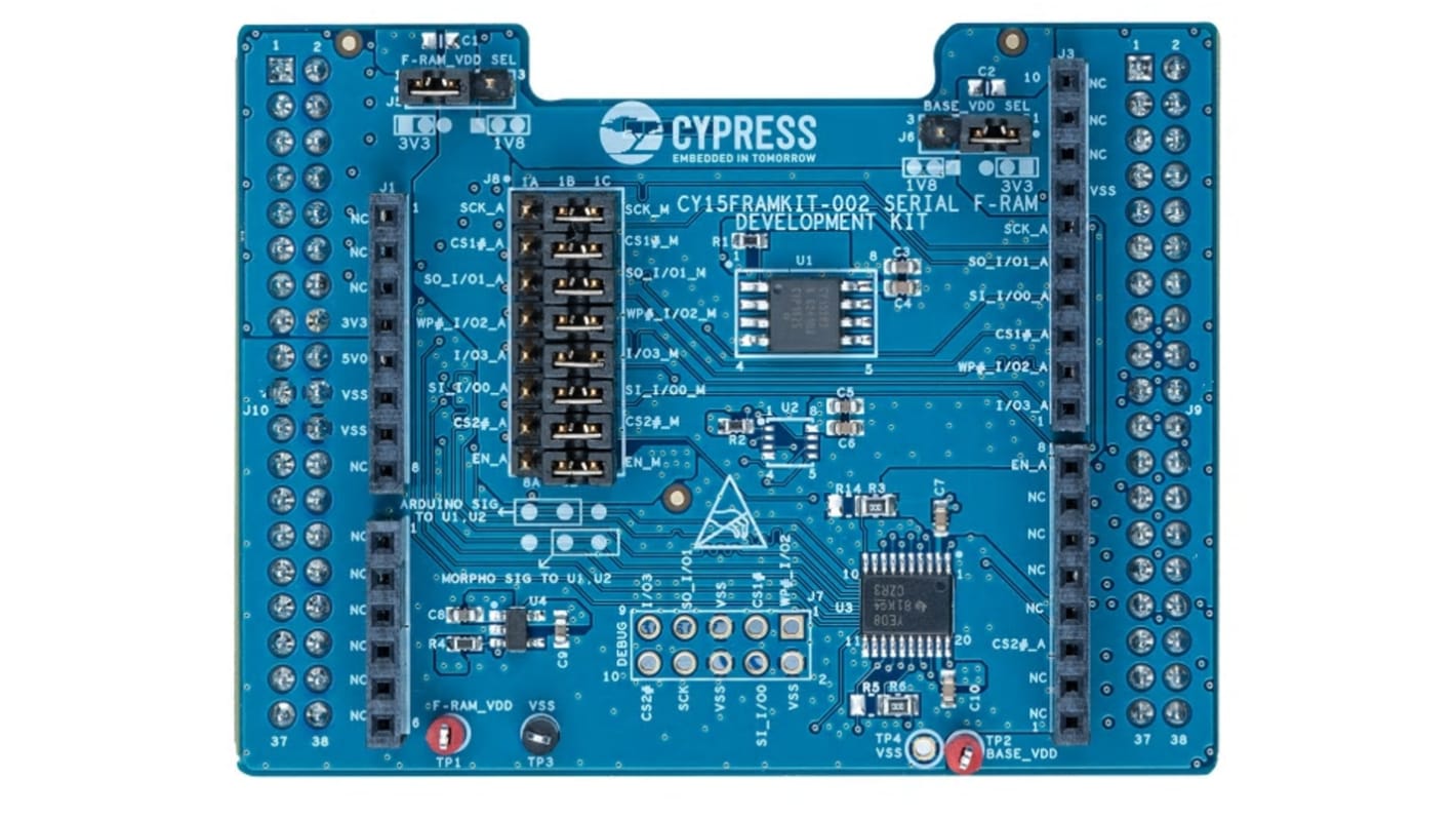 CY15FRAMKIT-002 | Infineon Serial F-RAM, Arduino Compatible Board | RS
