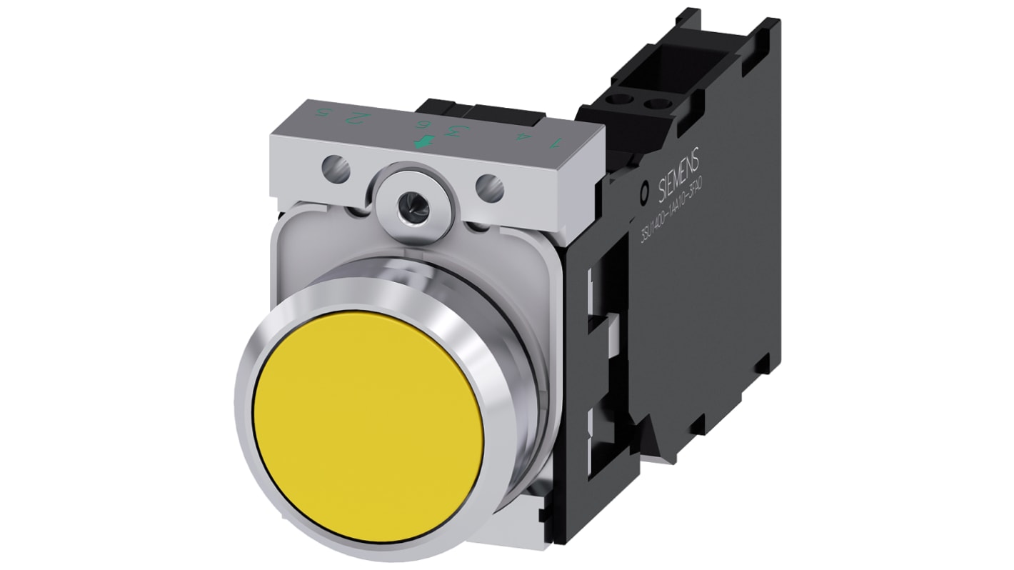 3SU1150-0AB30-3FA0 | Siemens SIRIUS ACT Series Push Button Complete ...