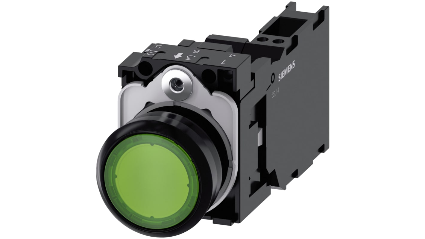 3SU1102-0AB40-3FA0 | Siemens SIRIUS ACT Series Illuminated Push Button ...