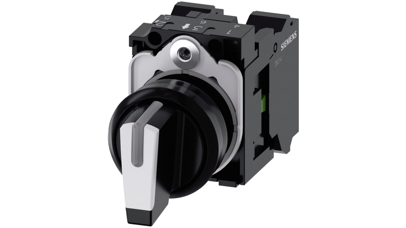 3SU1100-2BM60-3NA0 | Siemens Selector Switch -, Illuminated 3 Positions | RS