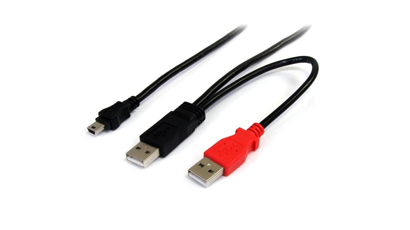 USB2HABMY6 | StarTech.com USB 2.0 Cable, Male USB A to Male Mini USB B ...