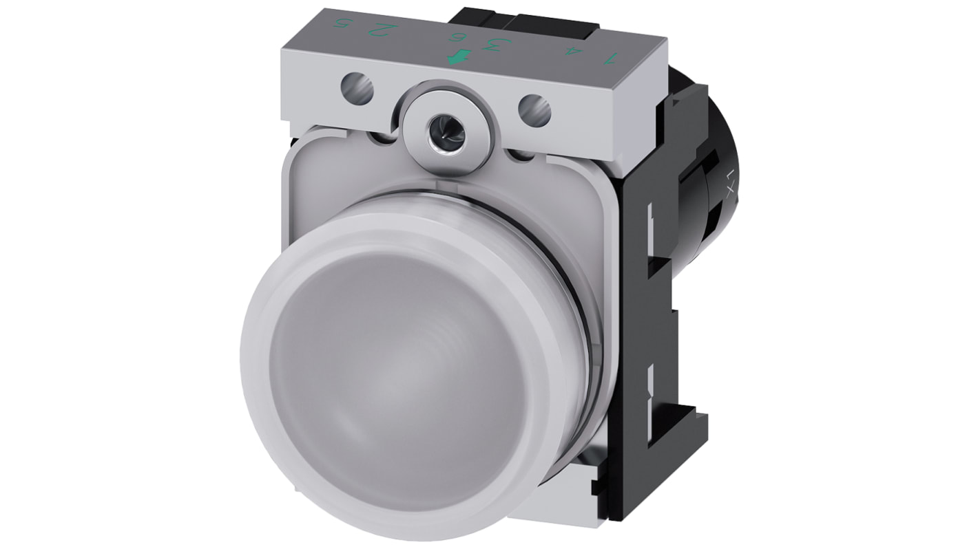 3SU1251-6AF60-1AA0 | Siemens, SIRIUS ACT, Panel Mount White LED ...