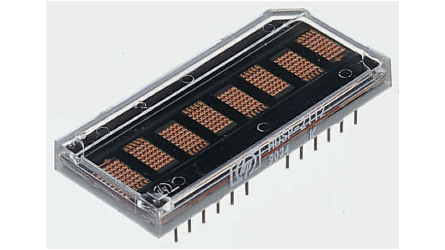 Afficheur LED 8 caractères Jaune, Broadcom, HDSP-2111 5 x 7 583 nm | RS