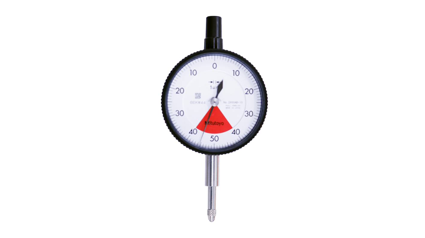 Mitutoyo 2900A-10Metric Dial Indicator, 0.08 mm Measurement Range, 0. ...