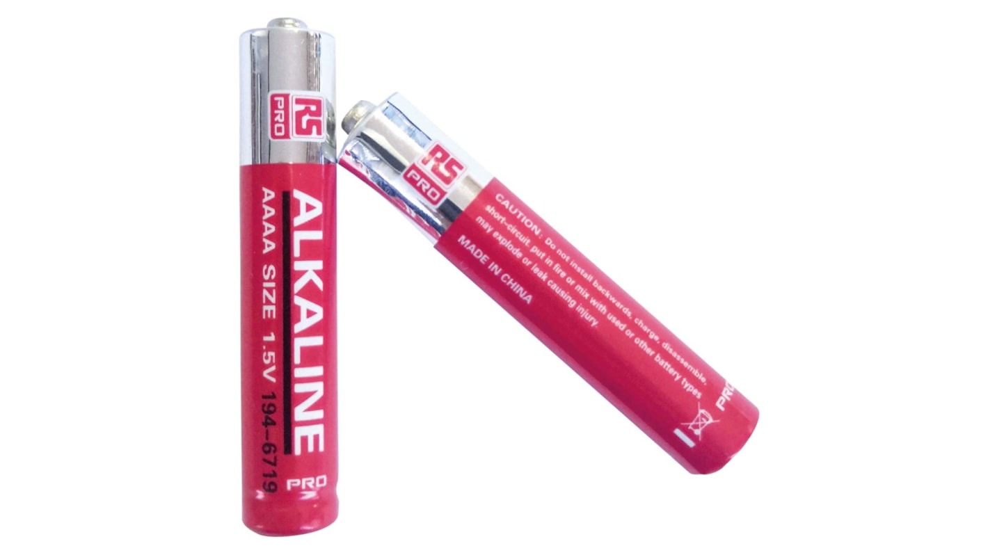 Pile AAAA RS PRO RS PRO 1.5V Alcaline, 600mAh | RS