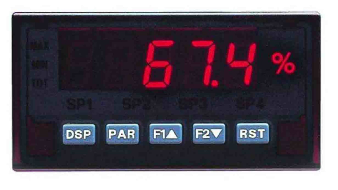 PAXDP000 | Red Lion PAX LED Digital Panel Multi-Function Meter for Current, Voltage, 45mm x 92mm ...