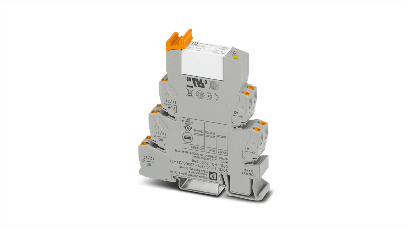 2900336 | Phoenix Contact PLC-RPT-230UC/21-21 Series Interface Relay ...