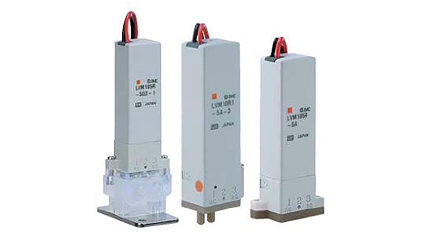 SMC Solenoid Valve LVM11-5C-1-Q, 2 port(s) , NC, 24 V dc, M5 | RS
