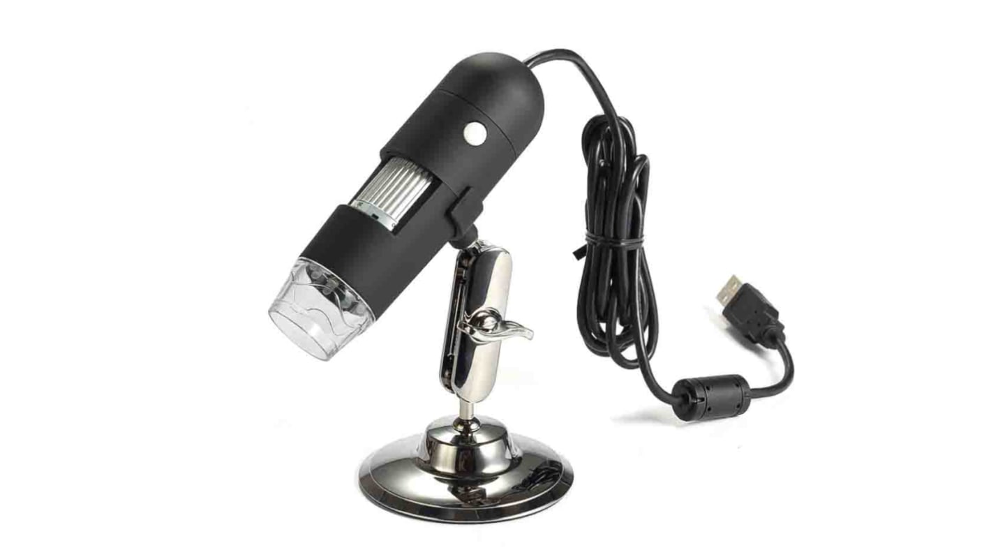 RS PRO USB Digital Microscope, 2M pixels, 20 → 200X Magnification | RS