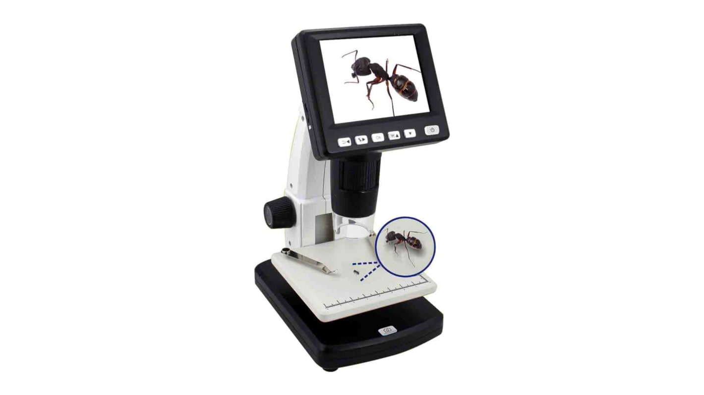 RS PRO USB Digital Microscope, 5M pixels, 10 → 300 Magnification | RS