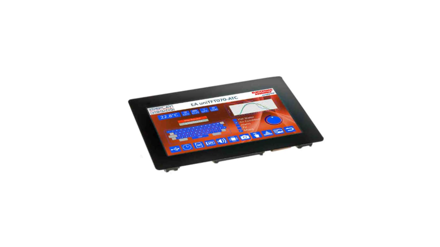 Display Visions EA uniTFT070-ATC TFT LCD Display Module / Touch Screen | RS