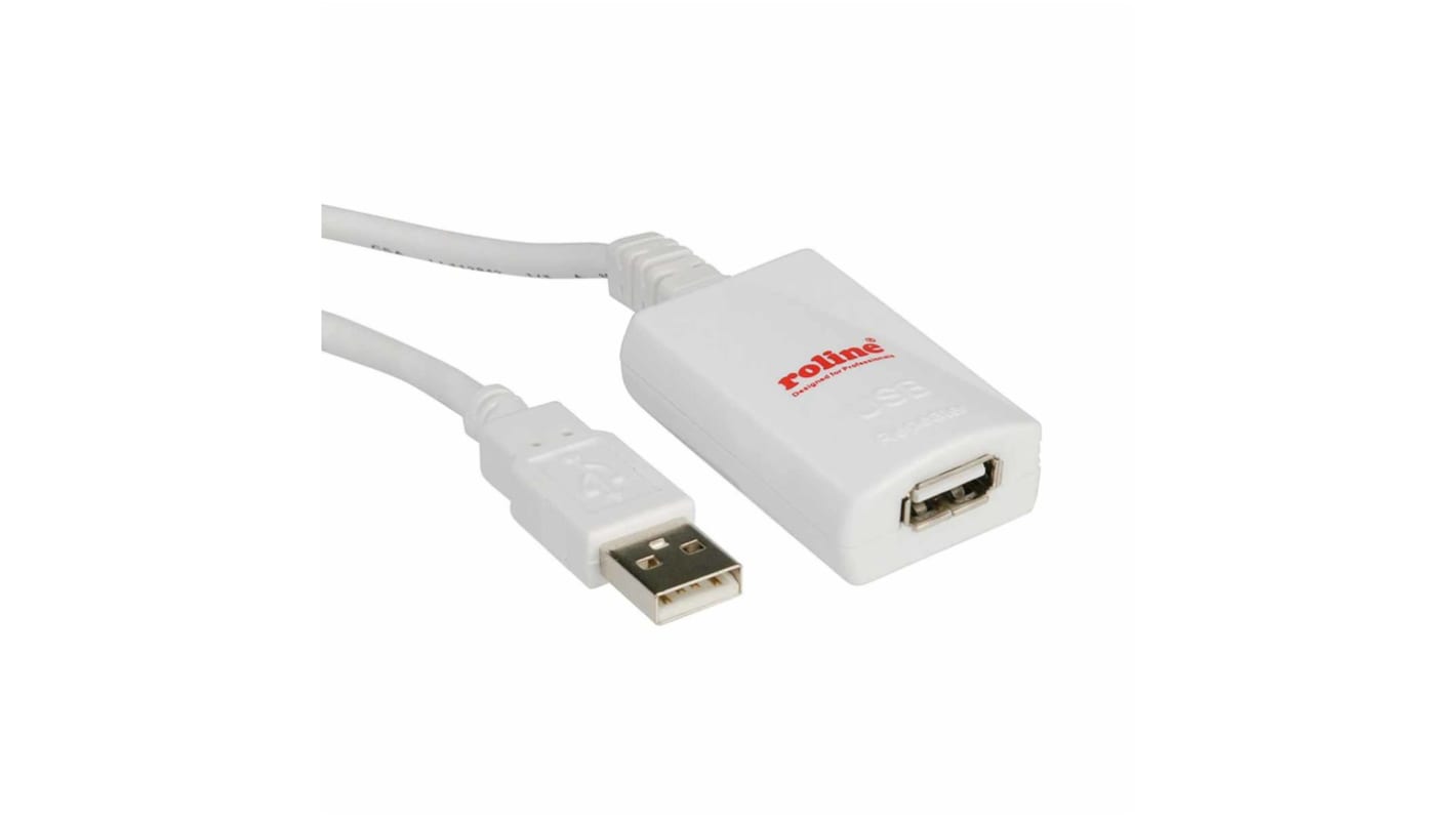 12.04.1088-10 | Roline 1 USB 2.0 USB Extender, up to 5m Extension ...