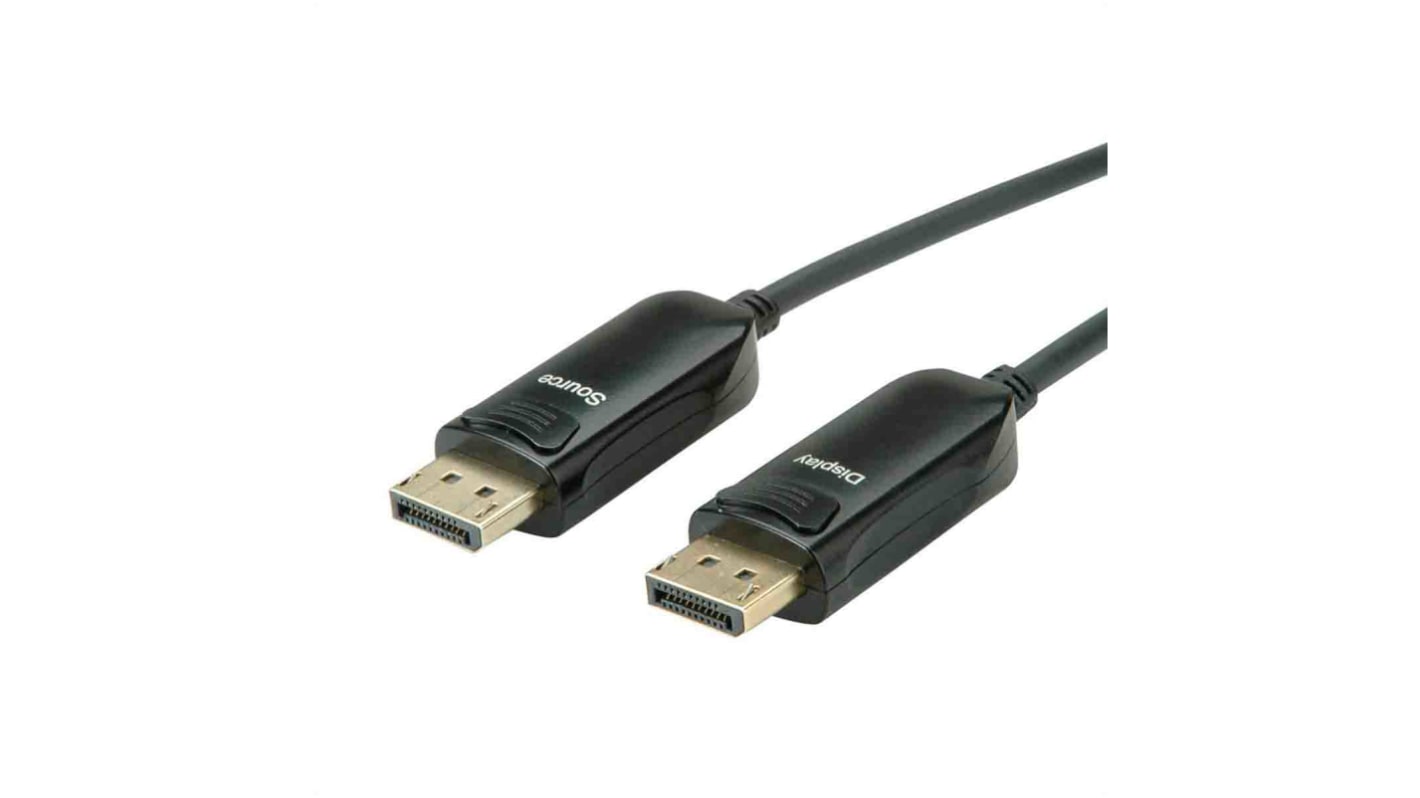 14.01.3492-1 | Roline Male DisplayPort to Male DisplayPort Cable, 50m | RS
